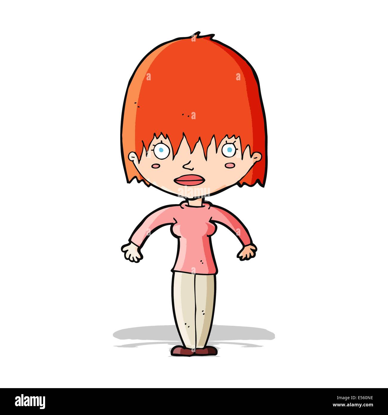 cartoon woman staring Stock Vector Image & Art - Alamy