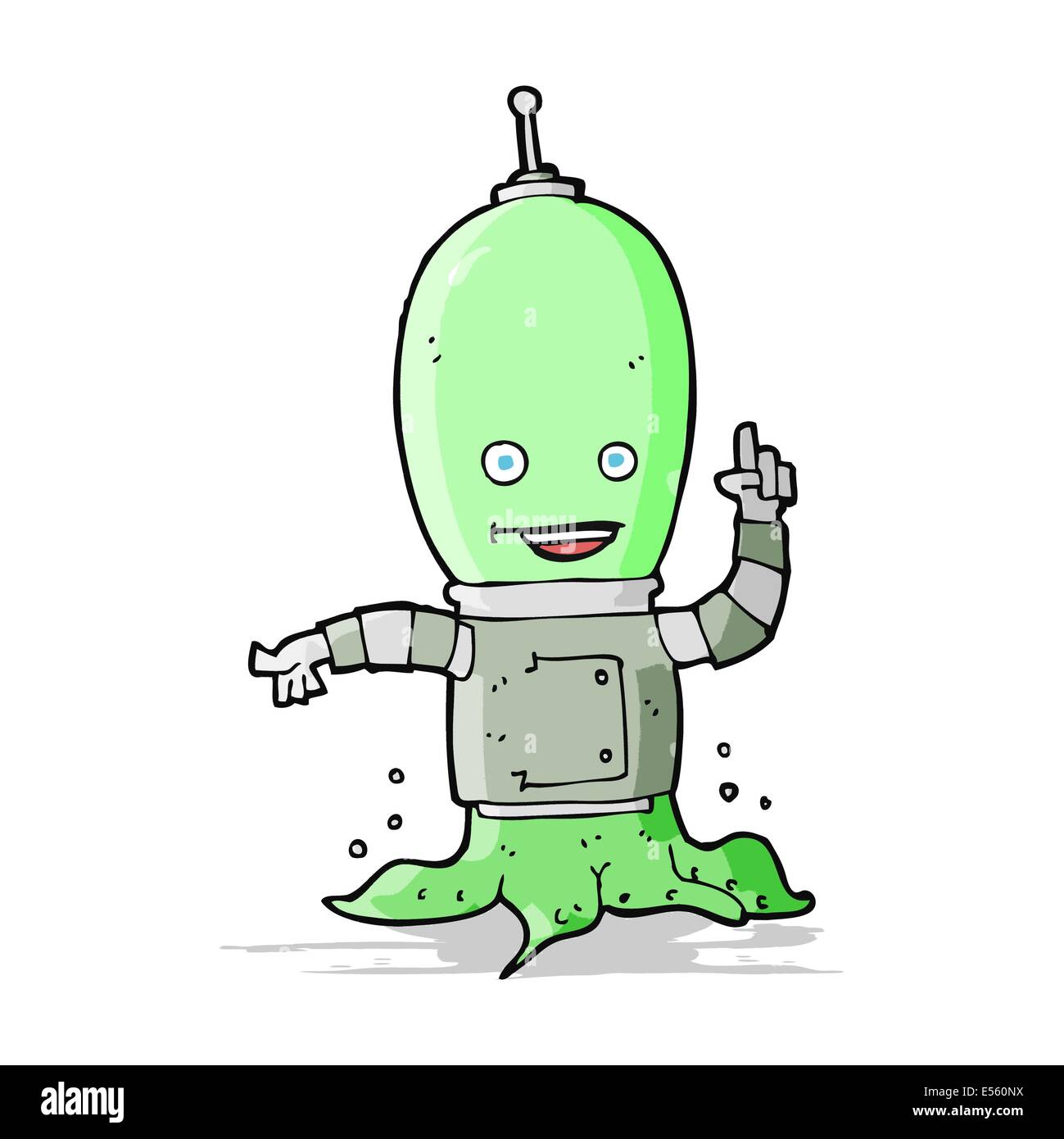 cartoon alien spaceman Stock Vector Image & Art - Alamy