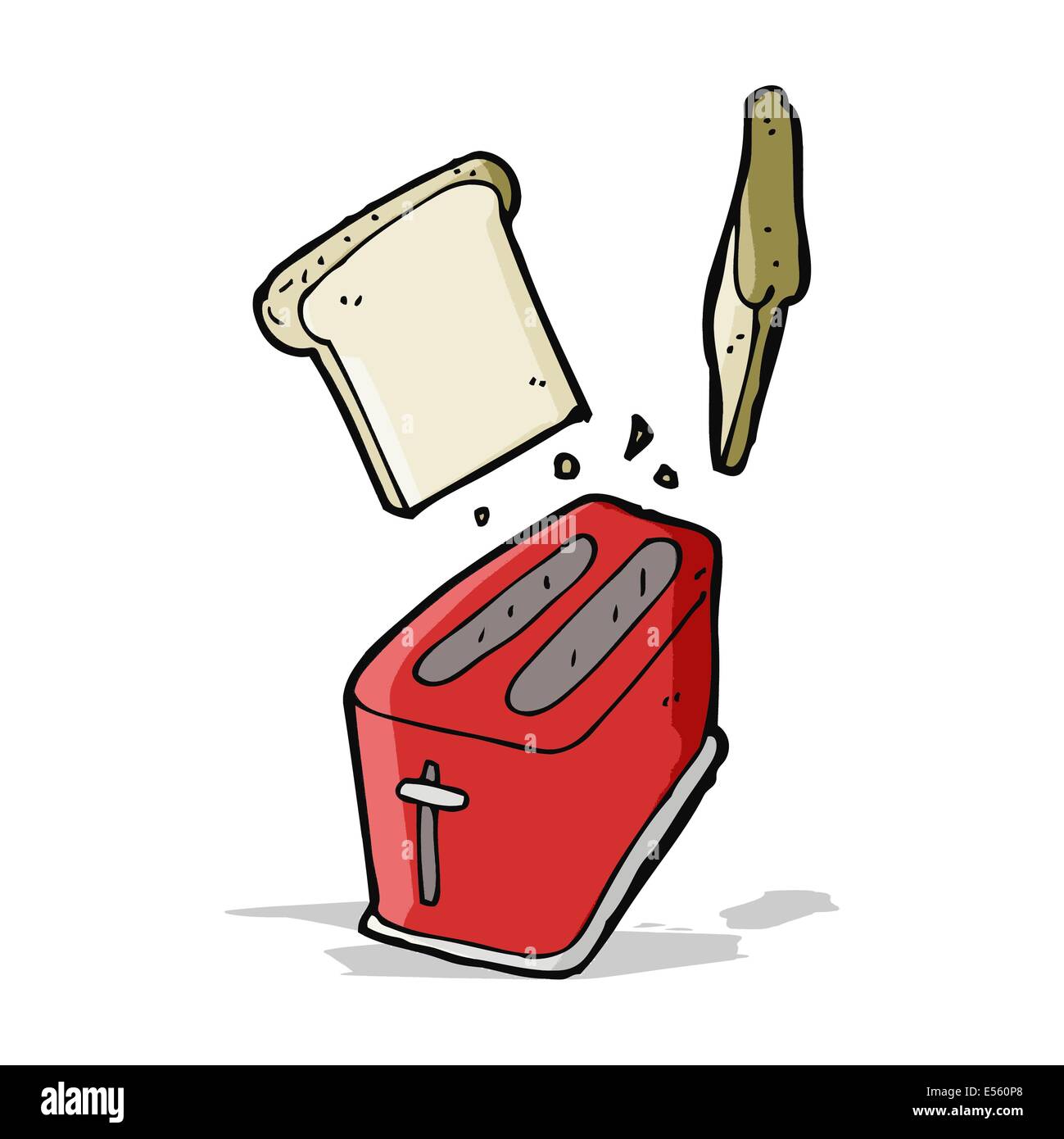 cartoon toaster spitting out bread Stock Vector Image & Art - Alamy