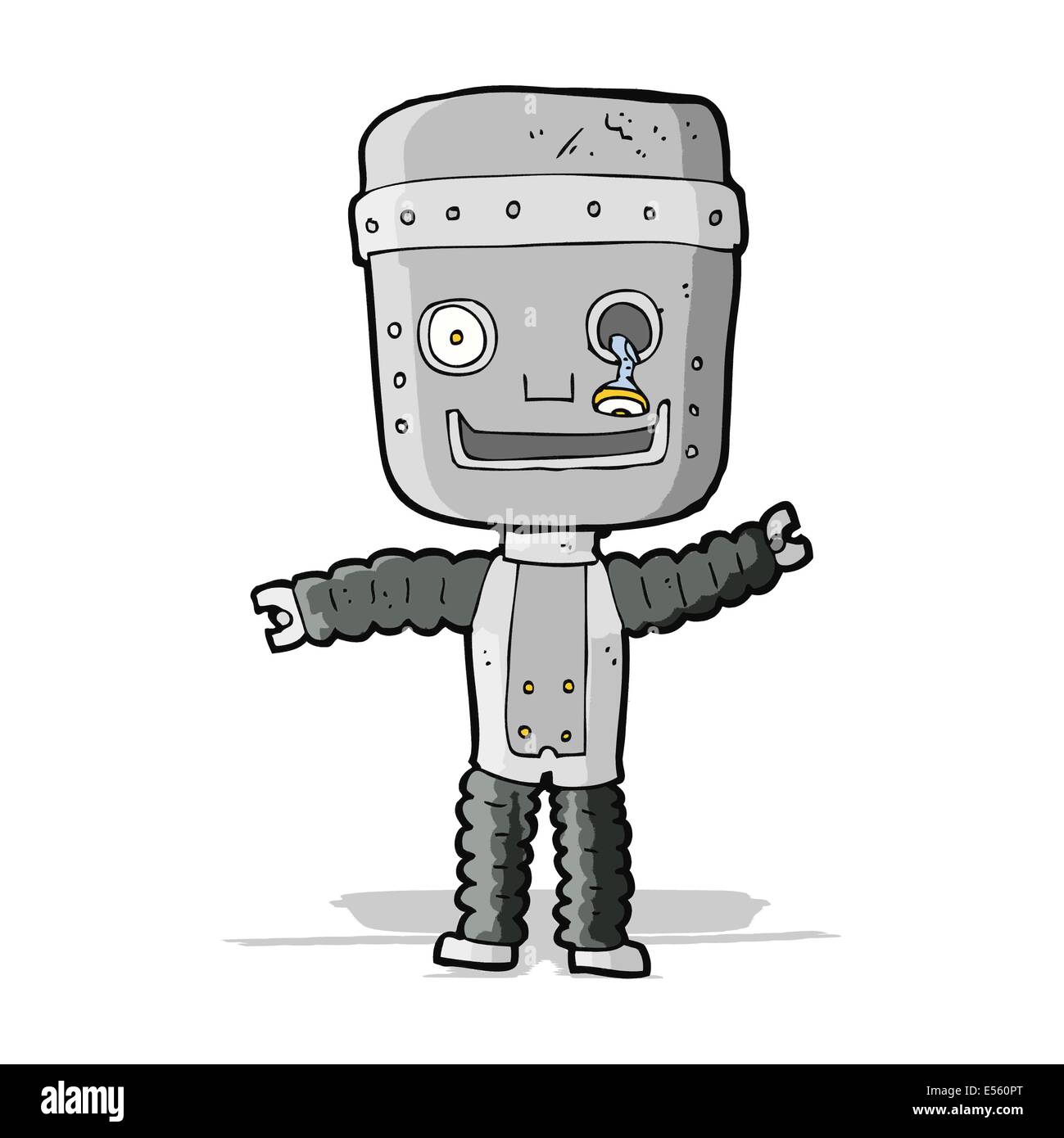 cartoon funny robot Stock Vector Image & Art - Alamy
