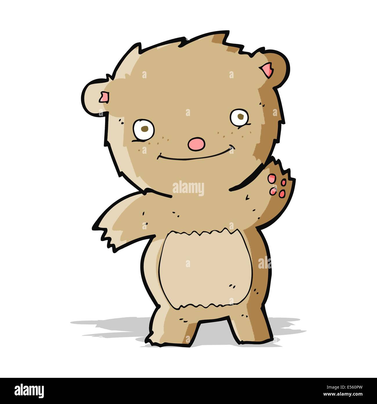 cartoon waving teddy bear Stock Vector Image & Art - Alamy