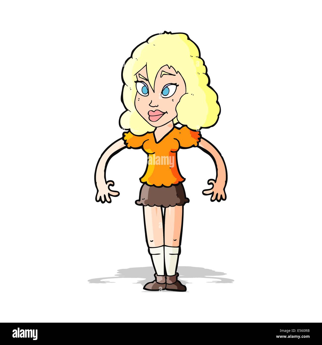 cartoon pretty woman Stock Vector Image & Art - Alamy