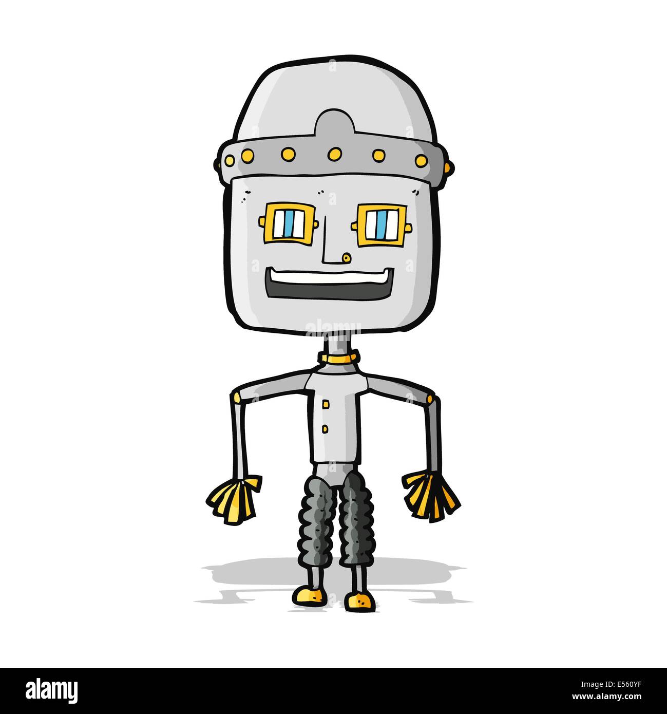 funny cartoon robot Stock Vector Image & Art - Alamy