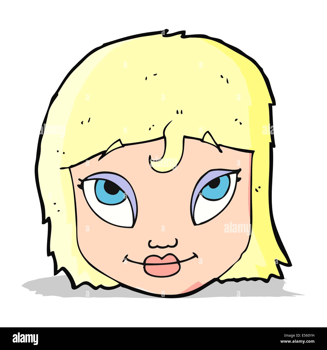cartoon woman smiling Stock Vector Image & Art - Alamy