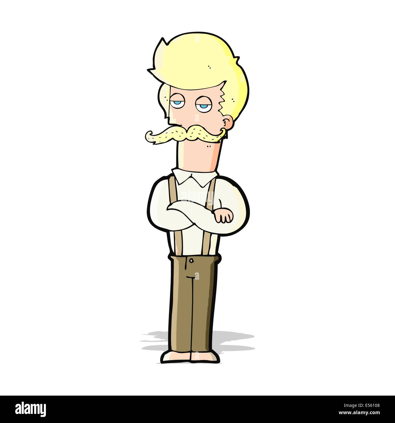 cartoon man with mustache Stock Vector Image & Art - Alamy