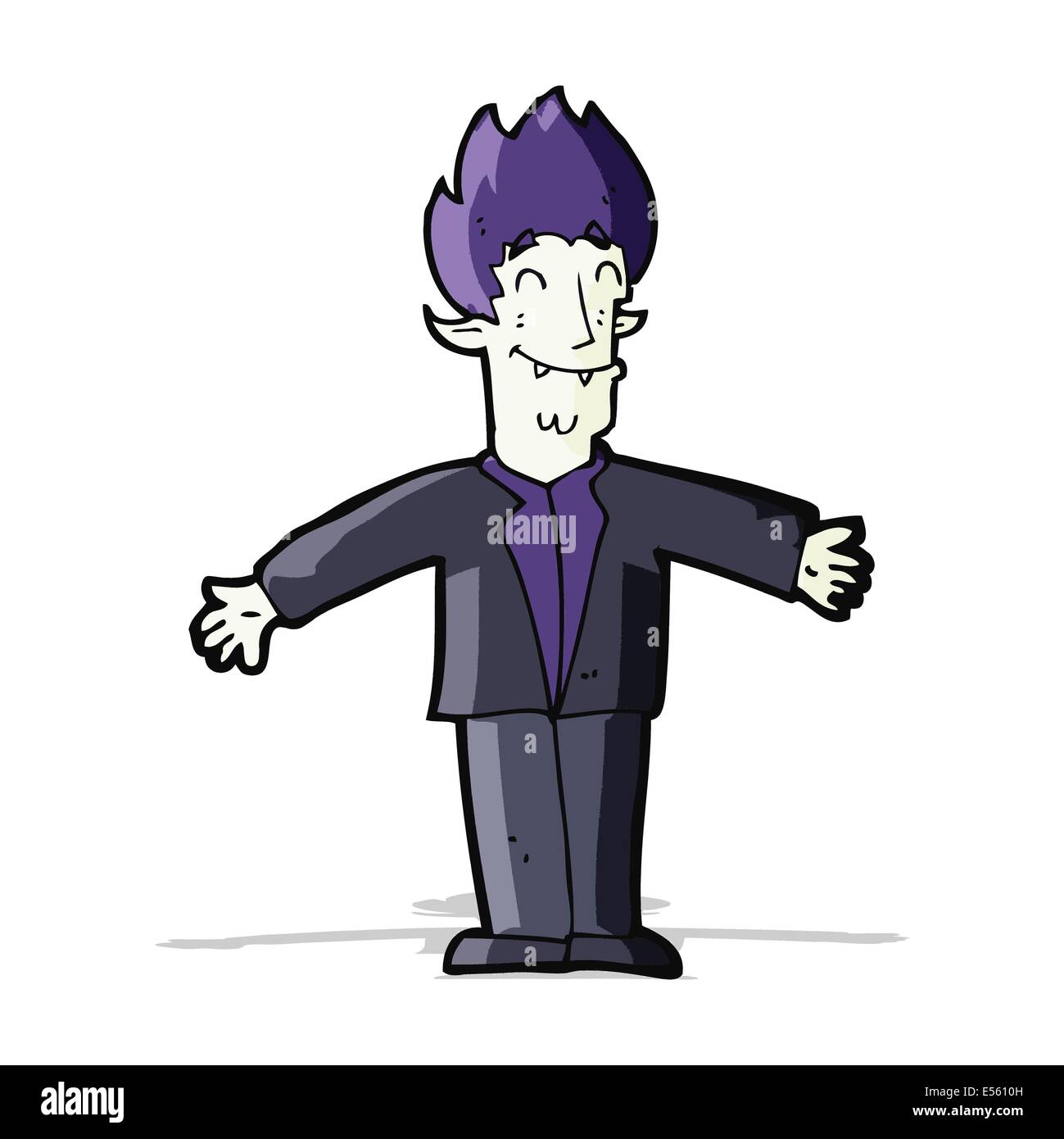 cartoon happy vampire Stock Vector Image & Art - Alamy