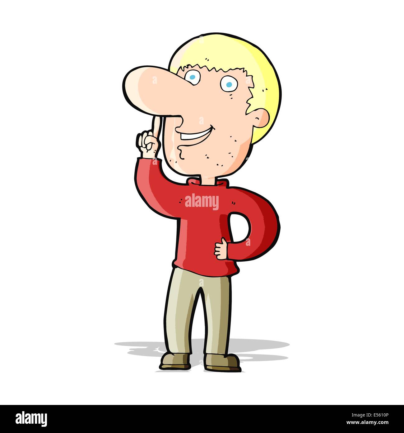 cartoon man with idea Stock Vector Image & Art - Alamy