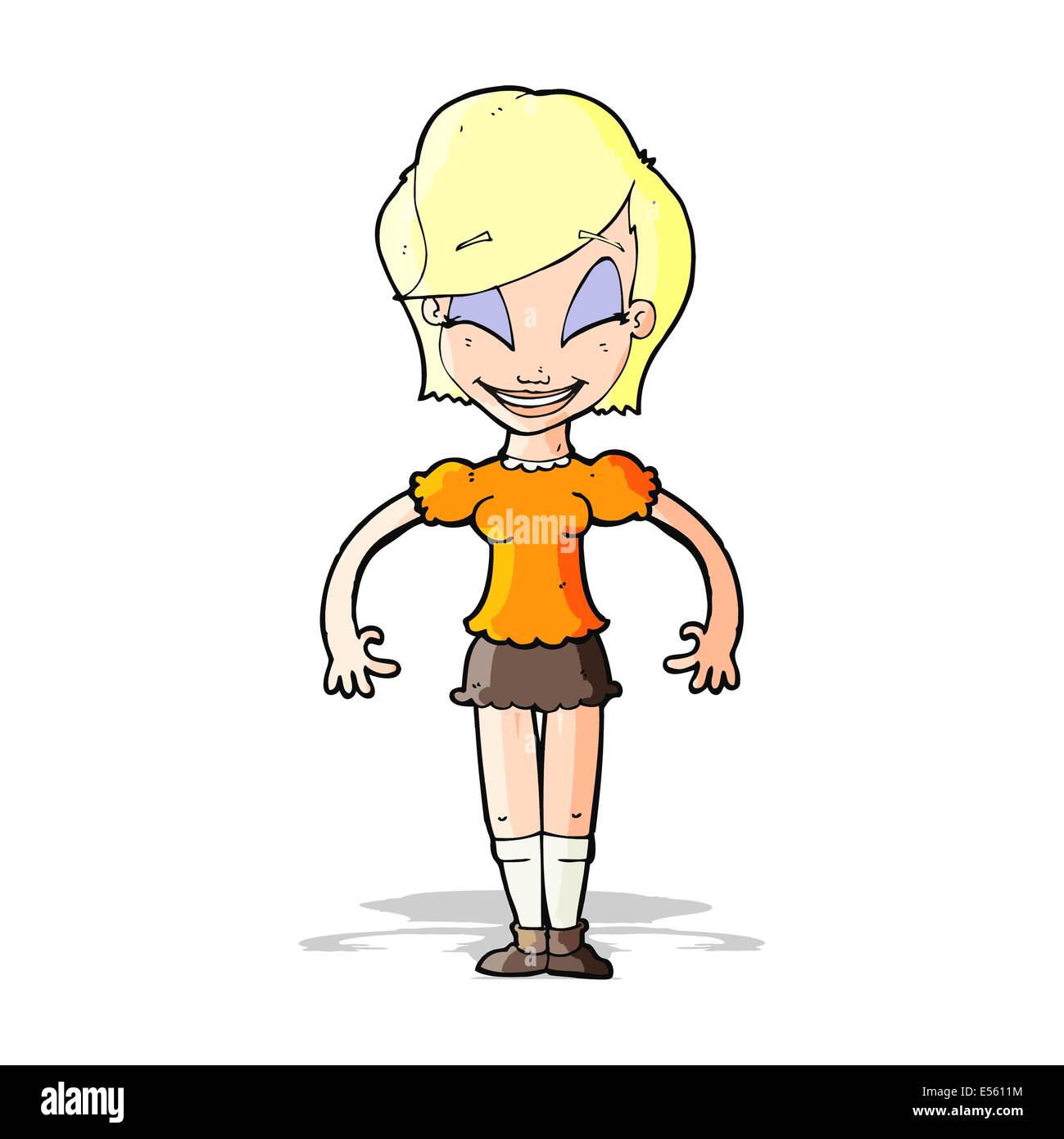 cartoon pretty woman Stock Vector Image & Art - Alamy