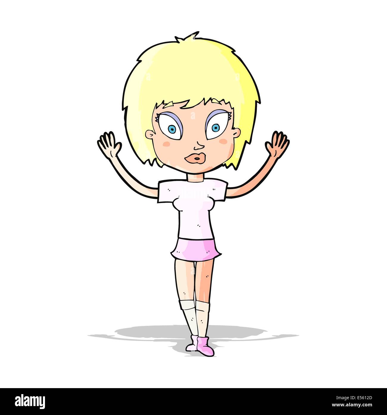 cartoon pretty girl Stock Vector Image & Art - Alamy
