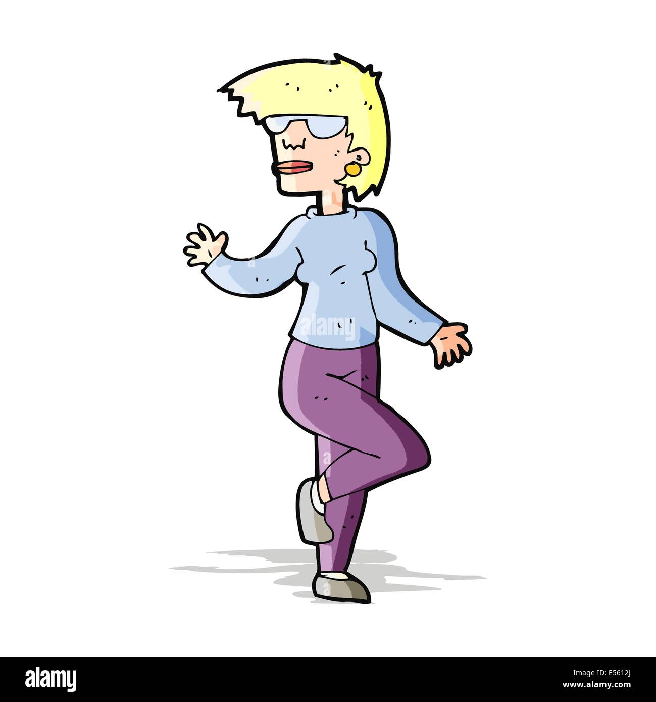 cartoon woman waving Stock Vector Image & Art - Alamy