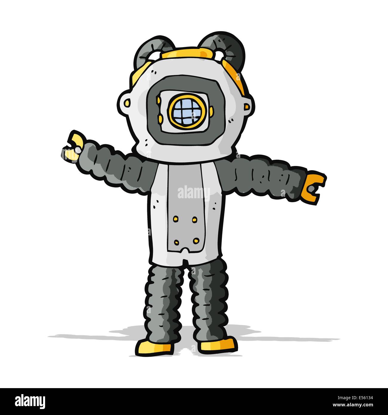 cartoon deep sea diver Stock Vector Image & Art - Alamy