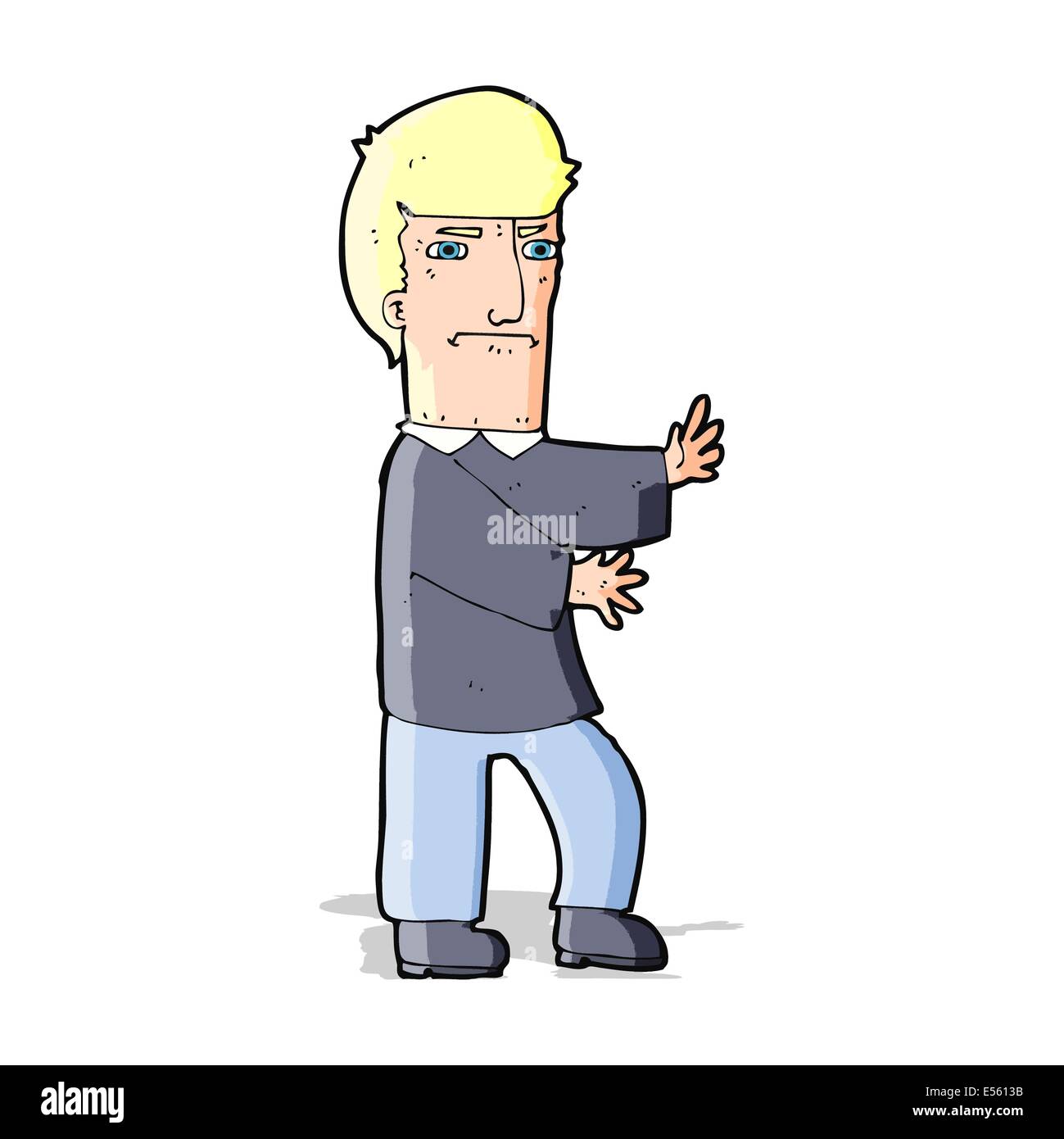 cartoon grumpy man Stock Vector Image & Art - Alamy