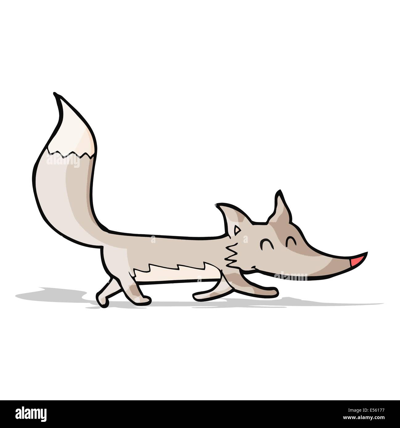 cartoon little wolf Stock Vector Image & Art - Alamy