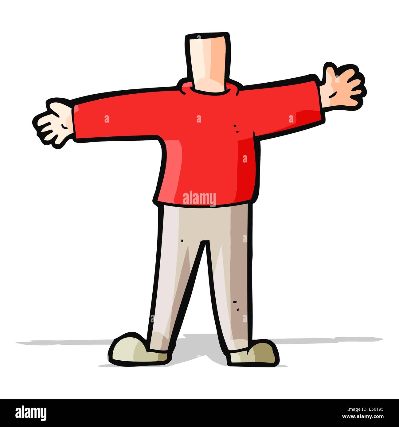 cartoon male body (mix and match cartoons or add own photo head Stock ...