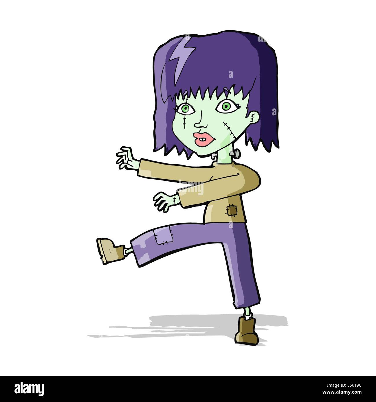 cartoon zombie girl Stock Vector Image & Art - Alamy
