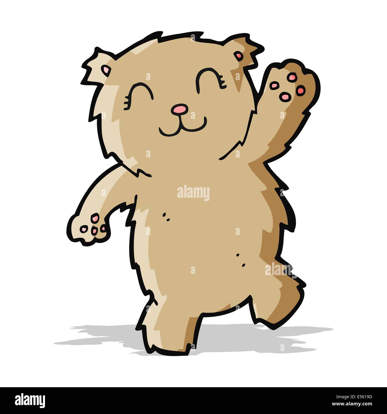 cartoon waving teddy bear Stock Vector Image & Art - Alamy