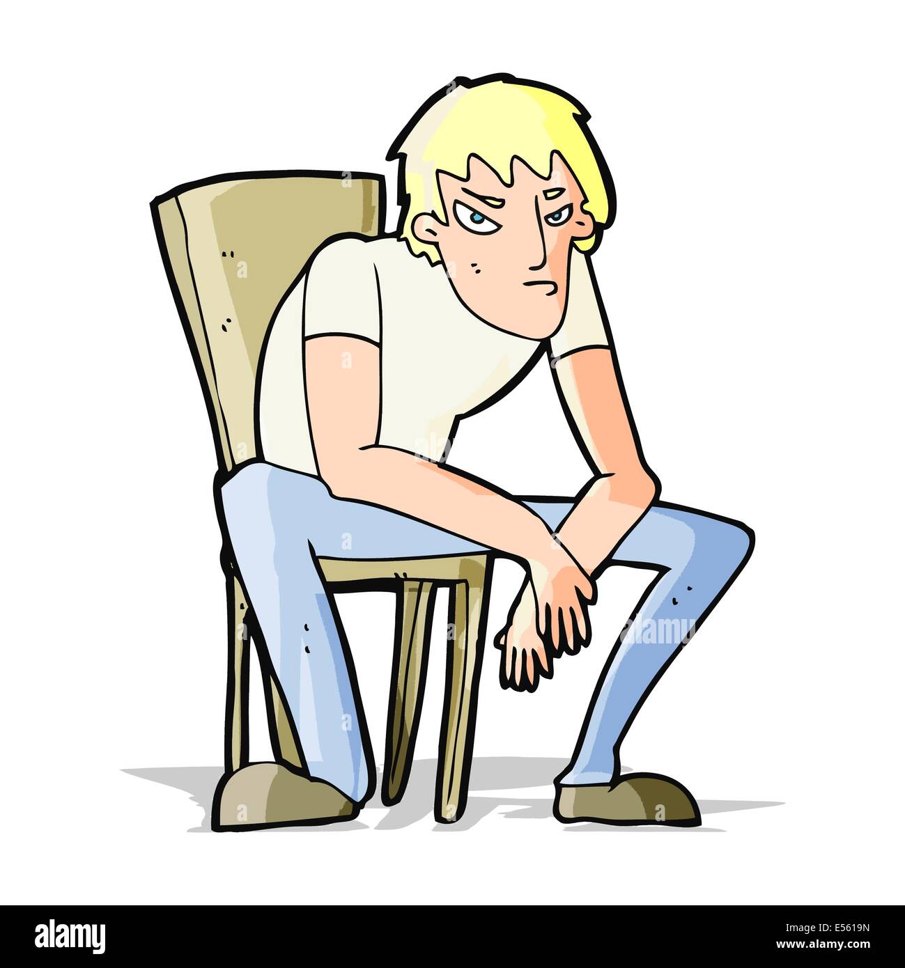 cartoon dejected man Stock Vector Image & Art - Alamy