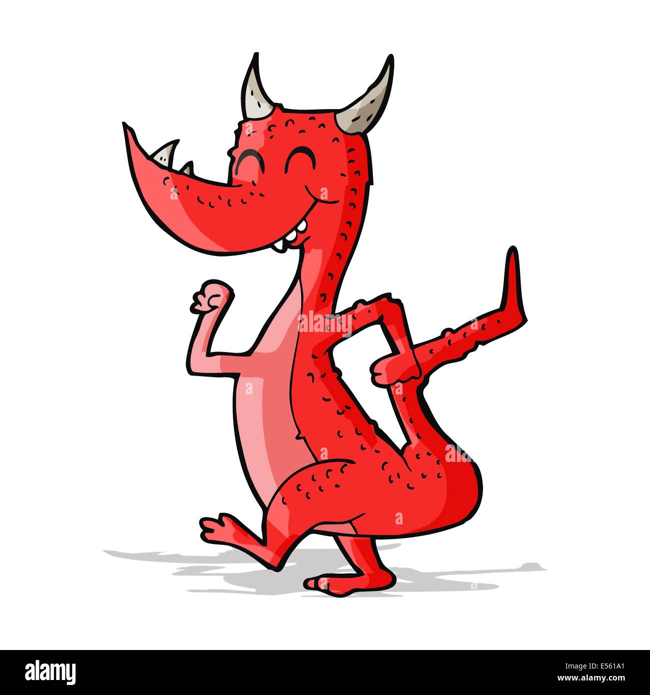 cartoon happy dragon Stock Vector Image & Art - Alamy