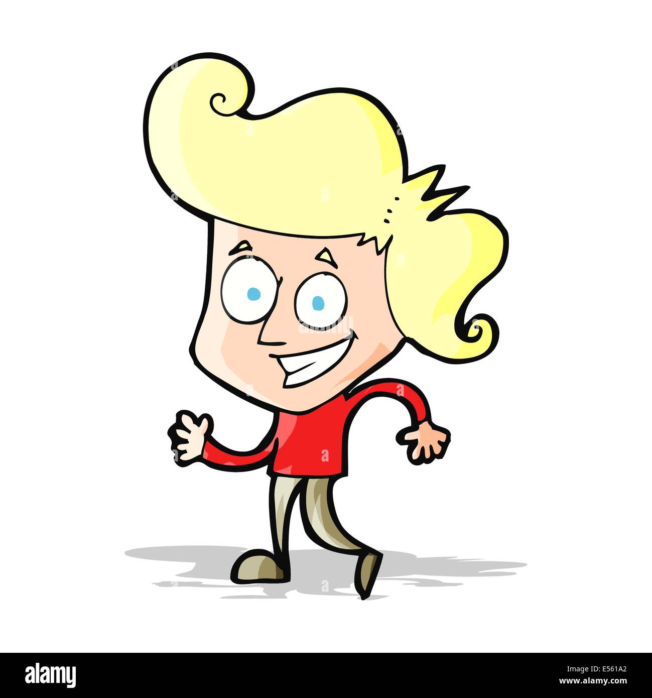 cartoon grinning man Stock Vector Image & Art - Alamy