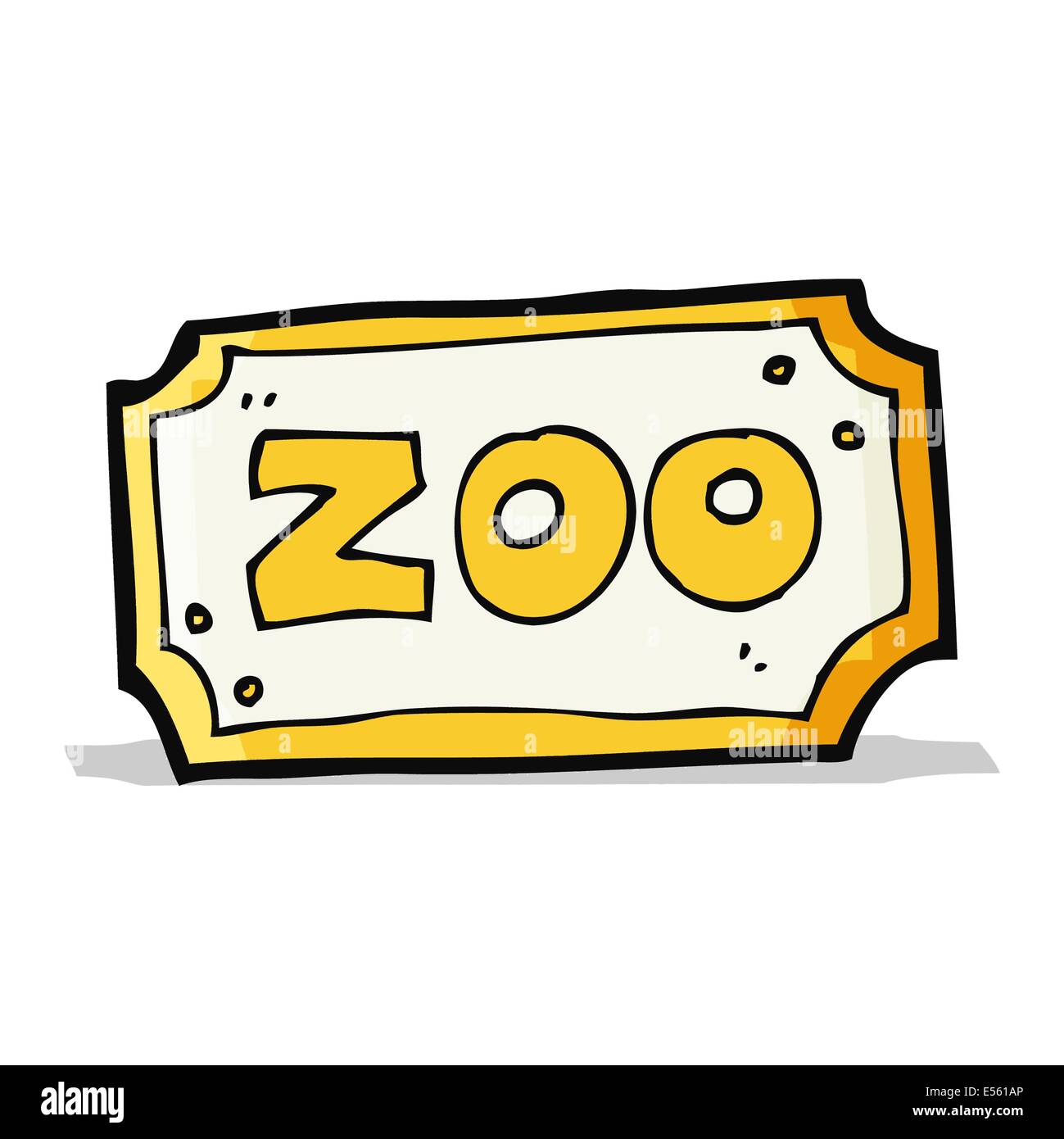cartoon zoo sign Stock Vector Image & Art - Alamy