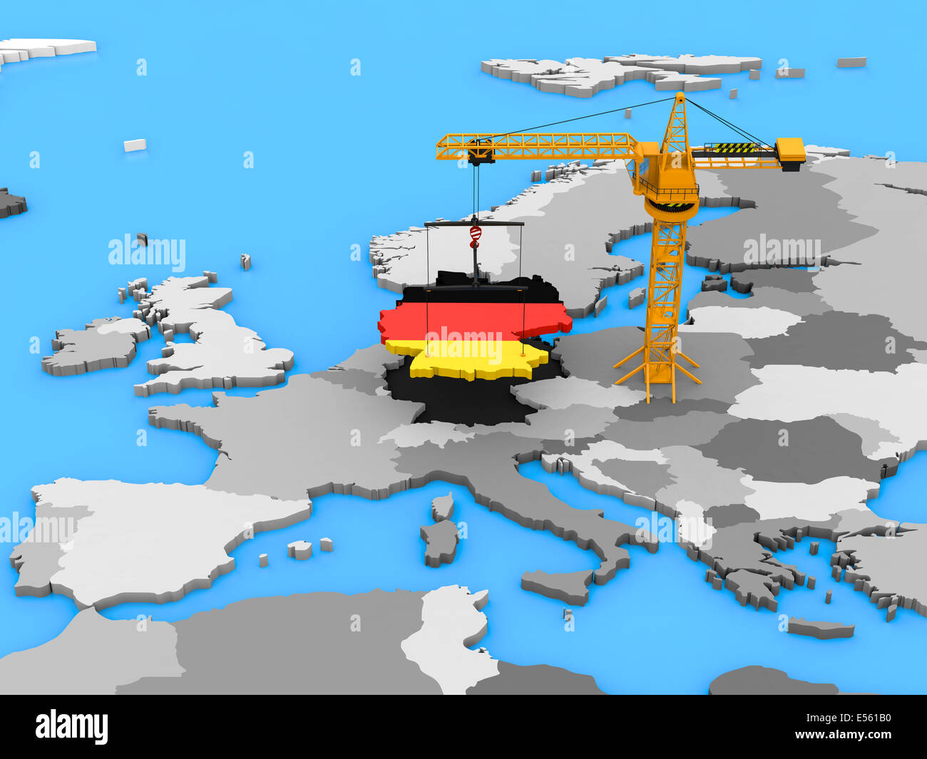 Europe political map german hi-res stock photography and images - Alamy