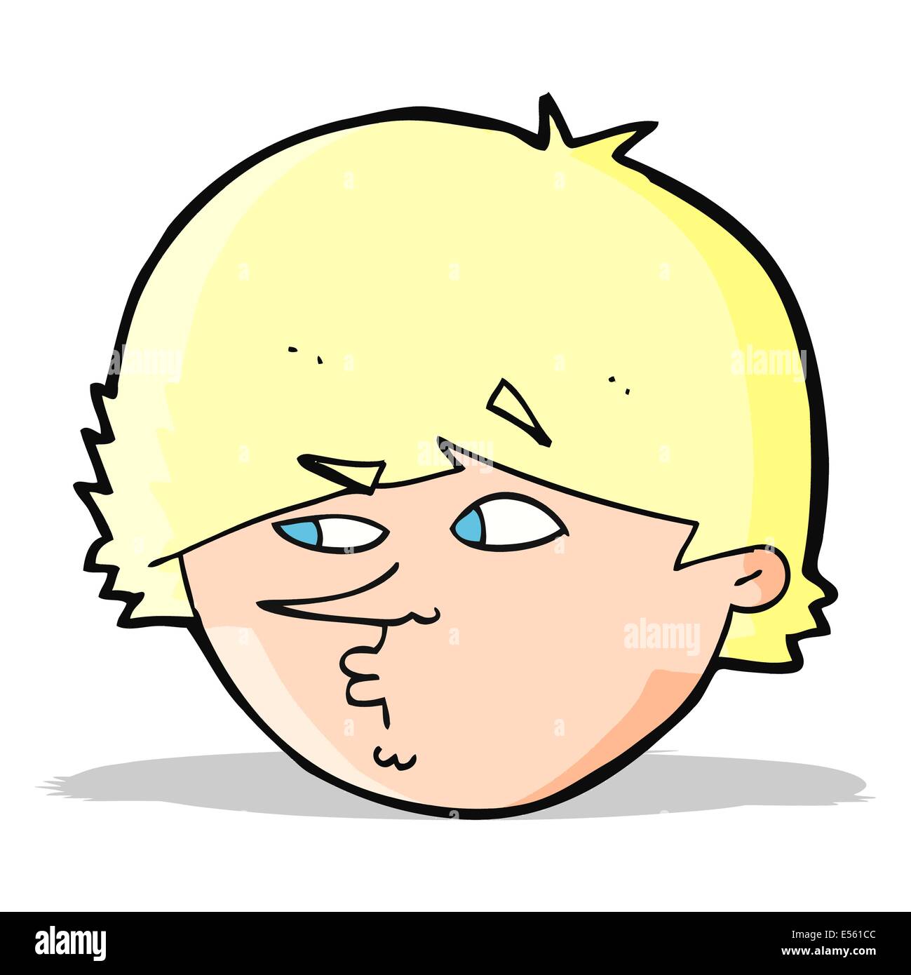 cartoon suspicious man Stock Vector Image & Art - Alamy