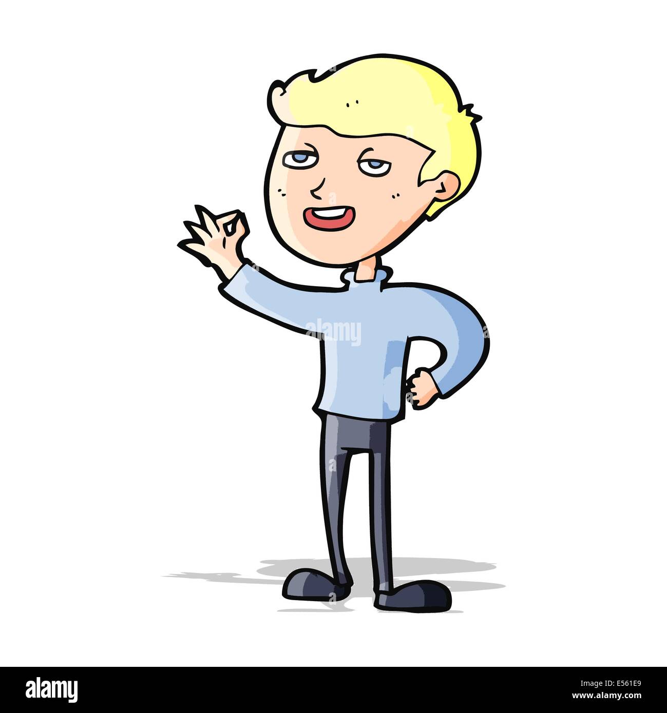 cartoon man making excellent gesture Stock Vector Image & Art - Alamy