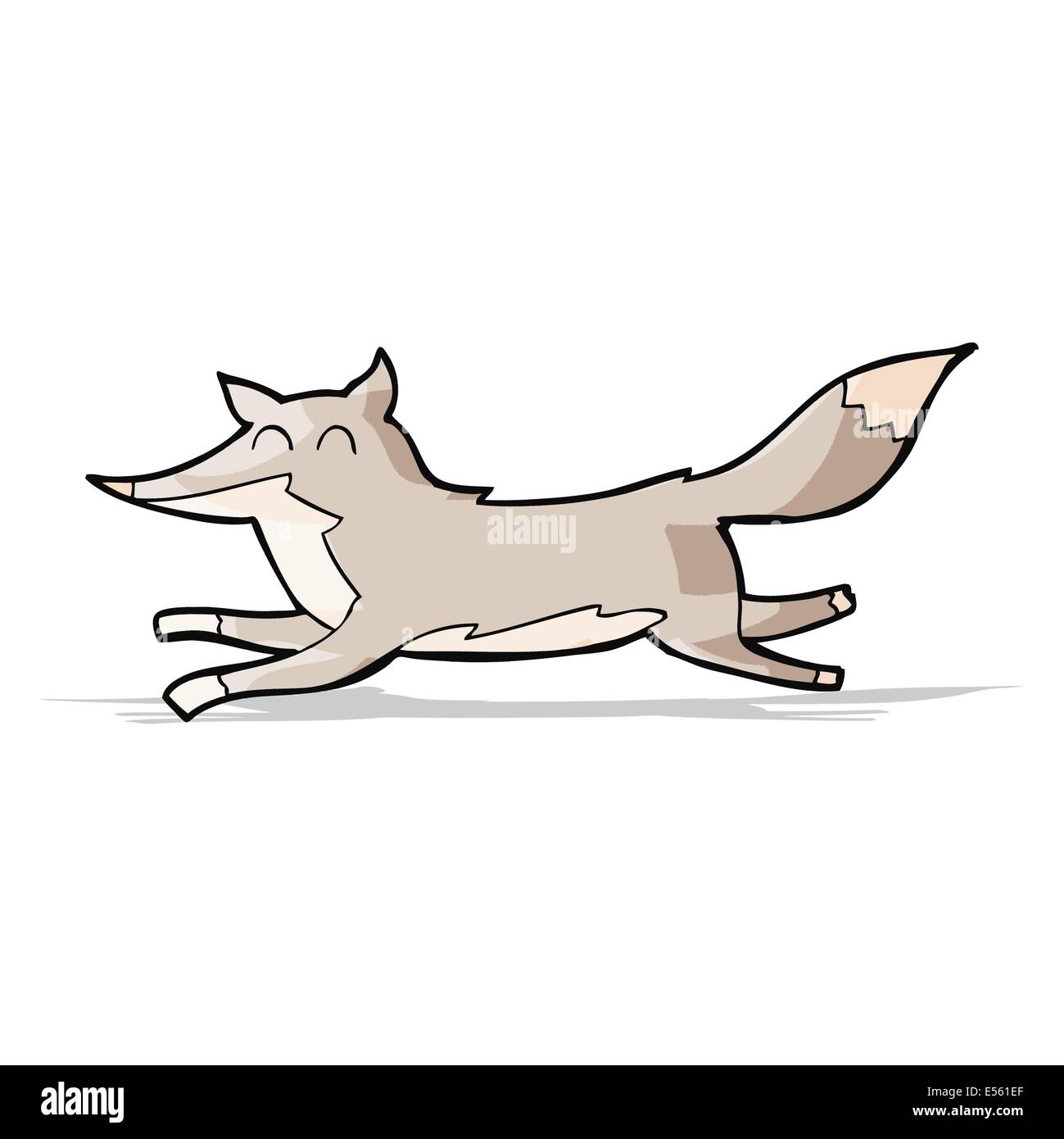 cartoon running wolf Stock Vector Image & Art - Alamy