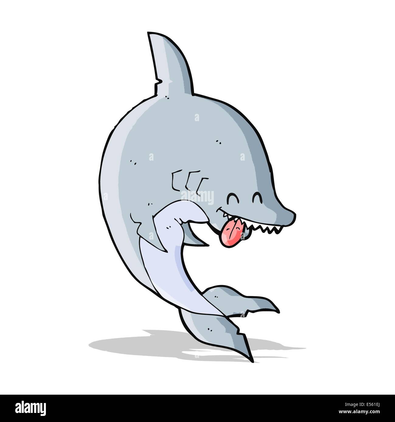 funny cartoon shark Stock Vector Image & Art - Alamy