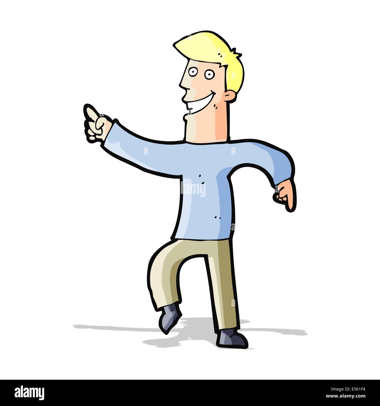 cartoon grinning man Stock Vector Image & Art - Alamy