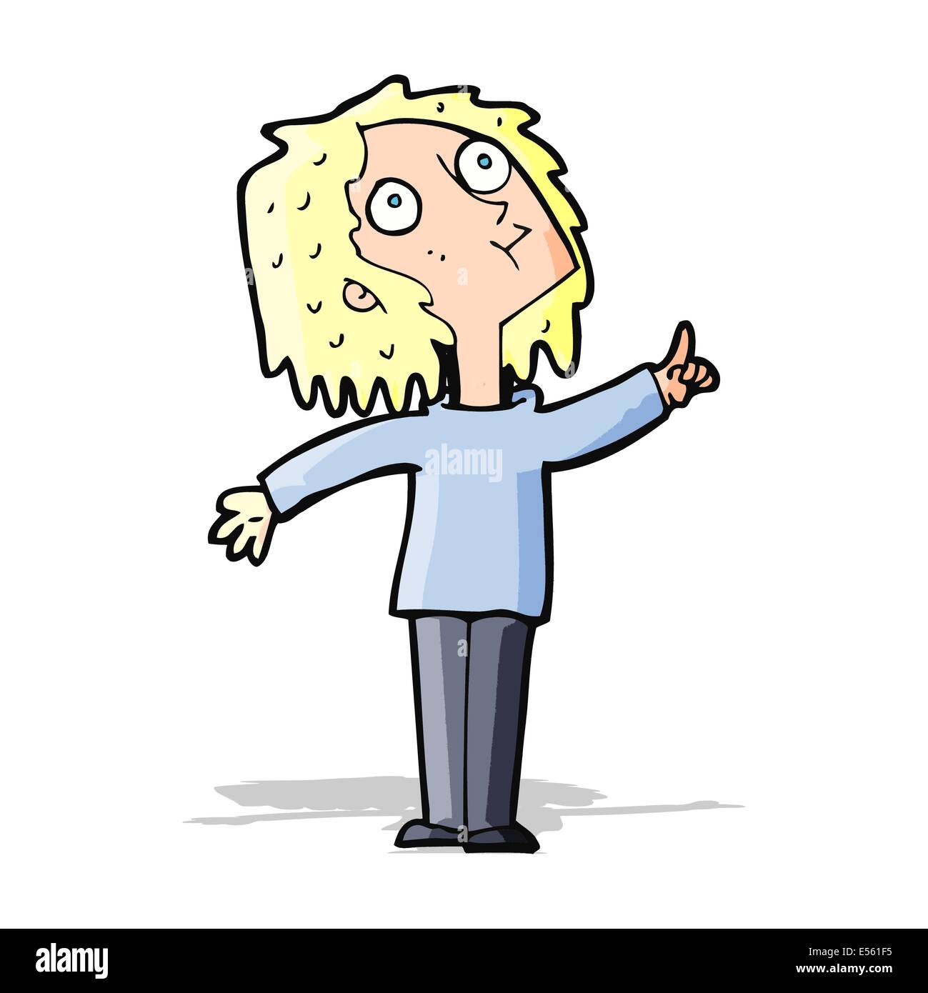 cartoon curious woman Stock Vector Image & Art - Alamy