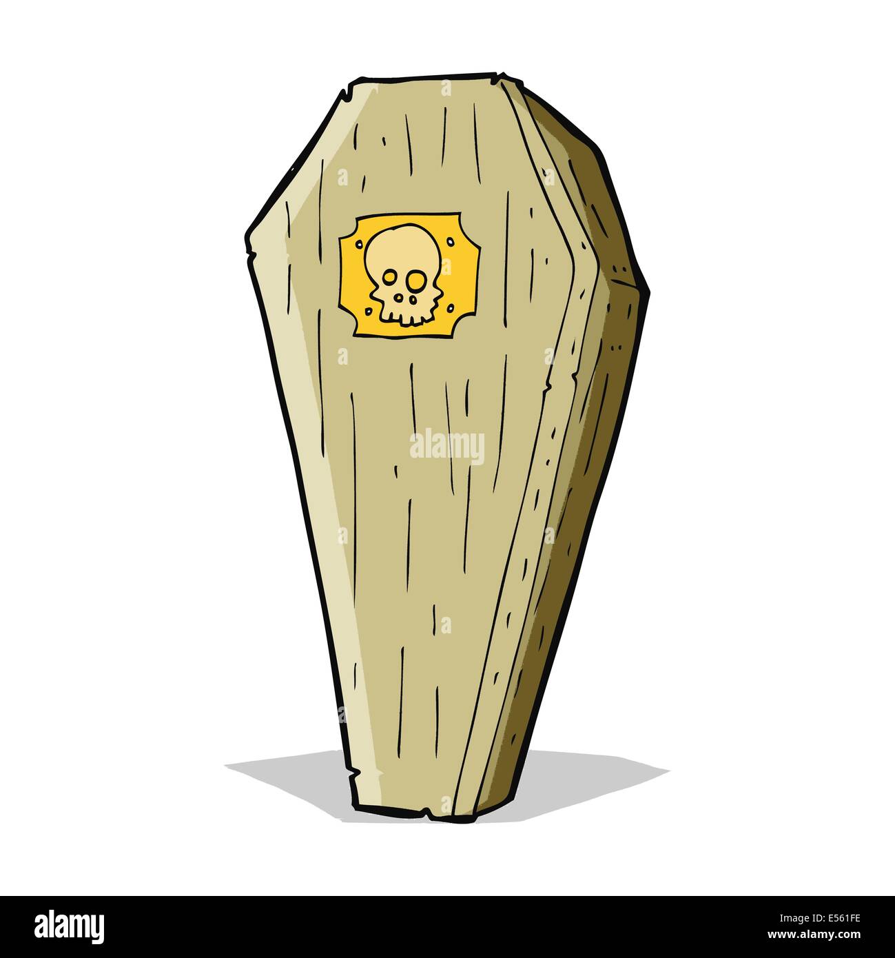spooky cartoon coffin Stock Vector Image & Art - Alamy