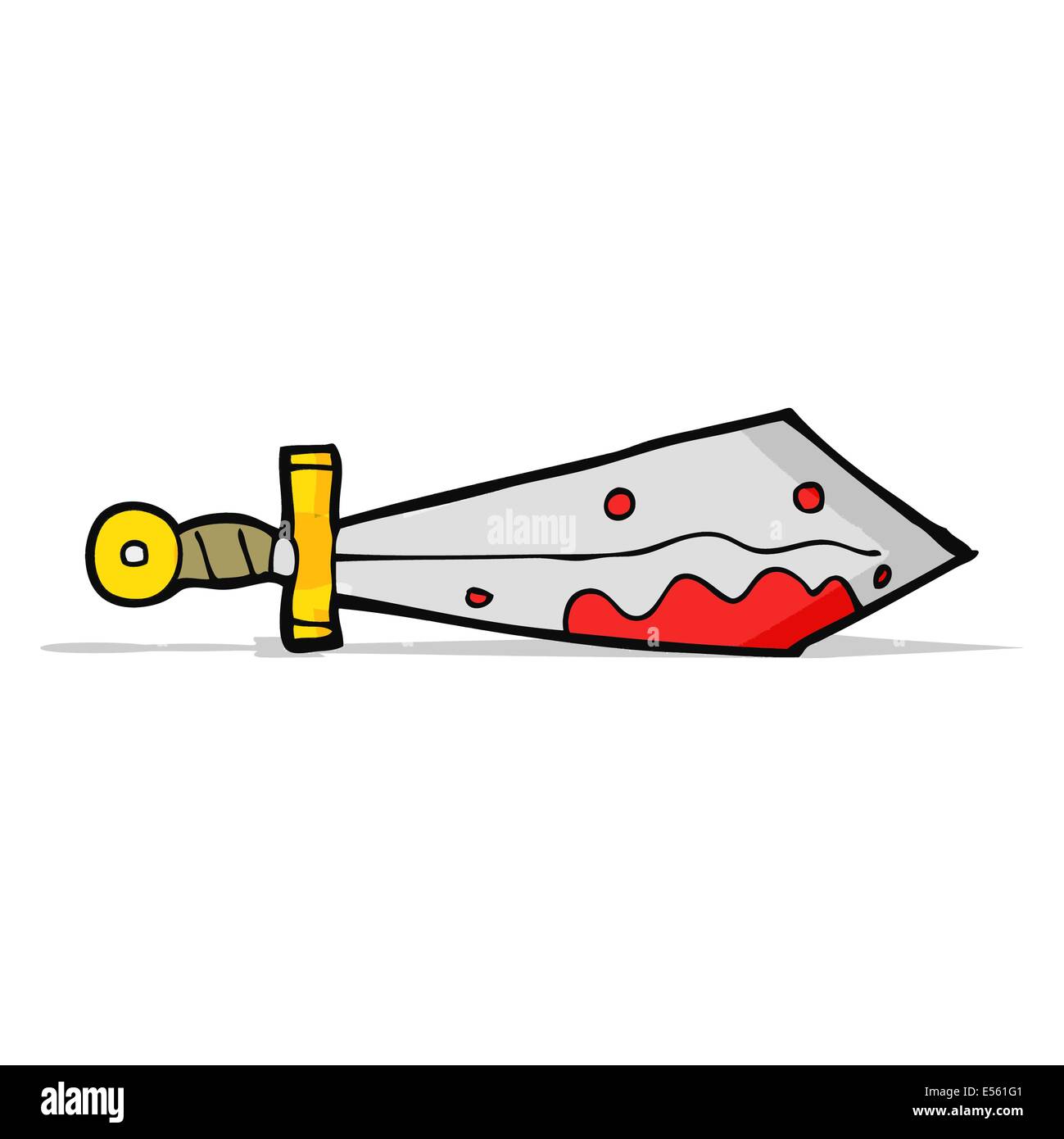Cartoon bloody sword hi-res stock photography and images - Alamy