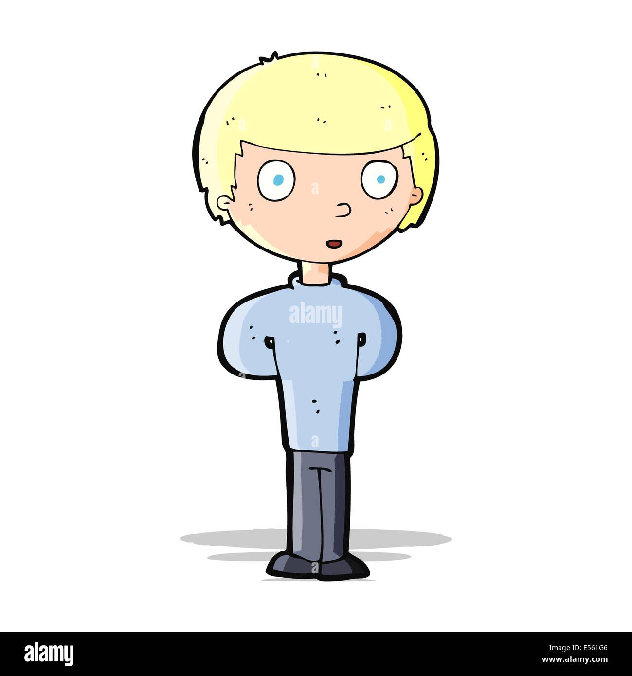 cartoon curious boy Stock Vector Image & Art - Alamy