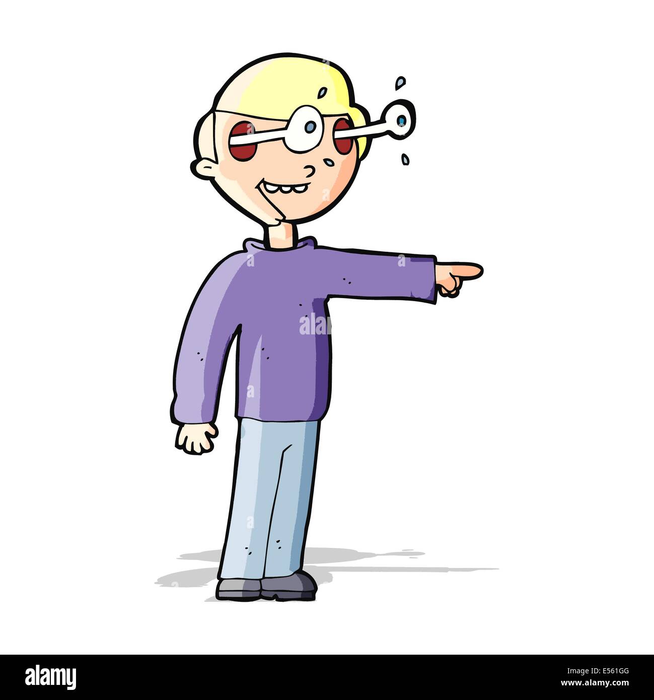 cartoon staring man Stock Vector Image & Art - Alamy