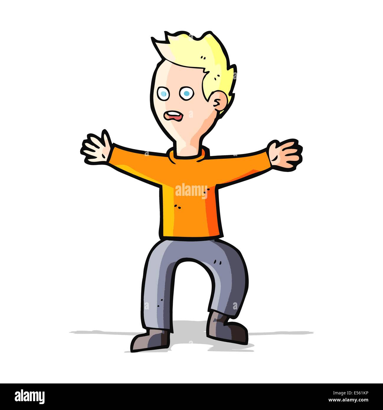 cartoon man panicking Stock Vector Image & Art - Alamy