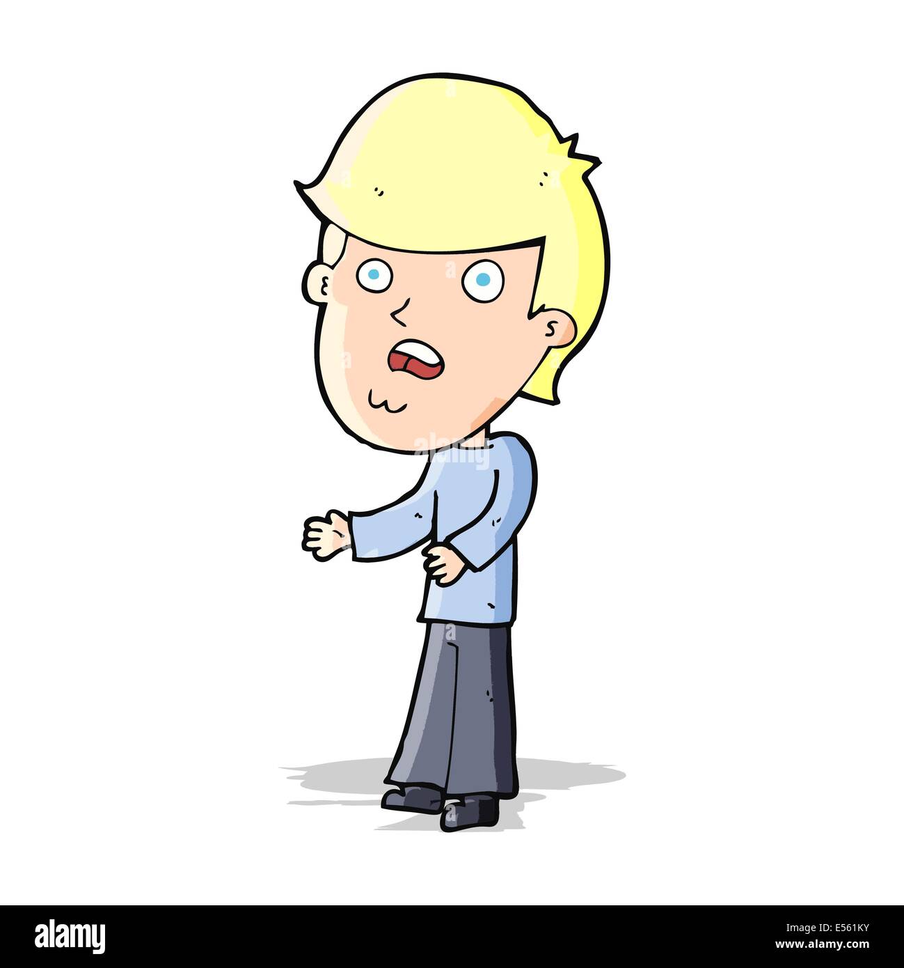 cartoon shocked man Stock Vector Image & Art - Alamy
