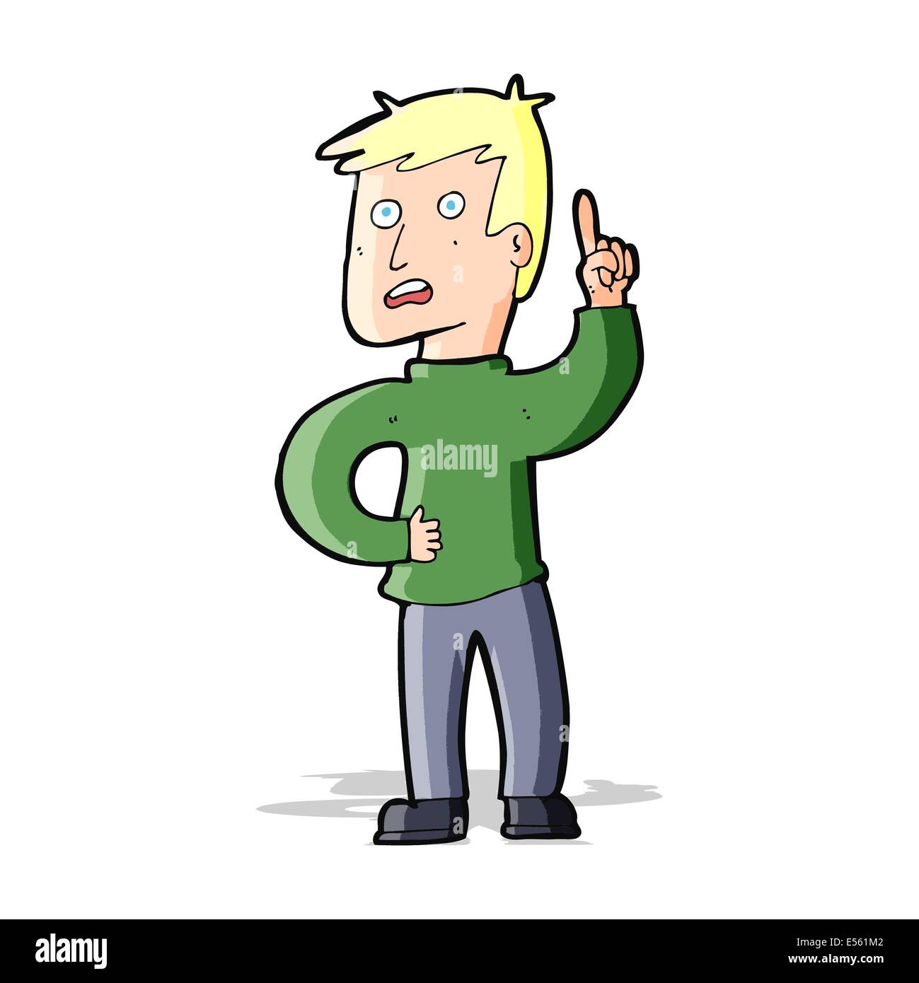 cartoon boy with idea Stock Vector Image & Art - Alamy