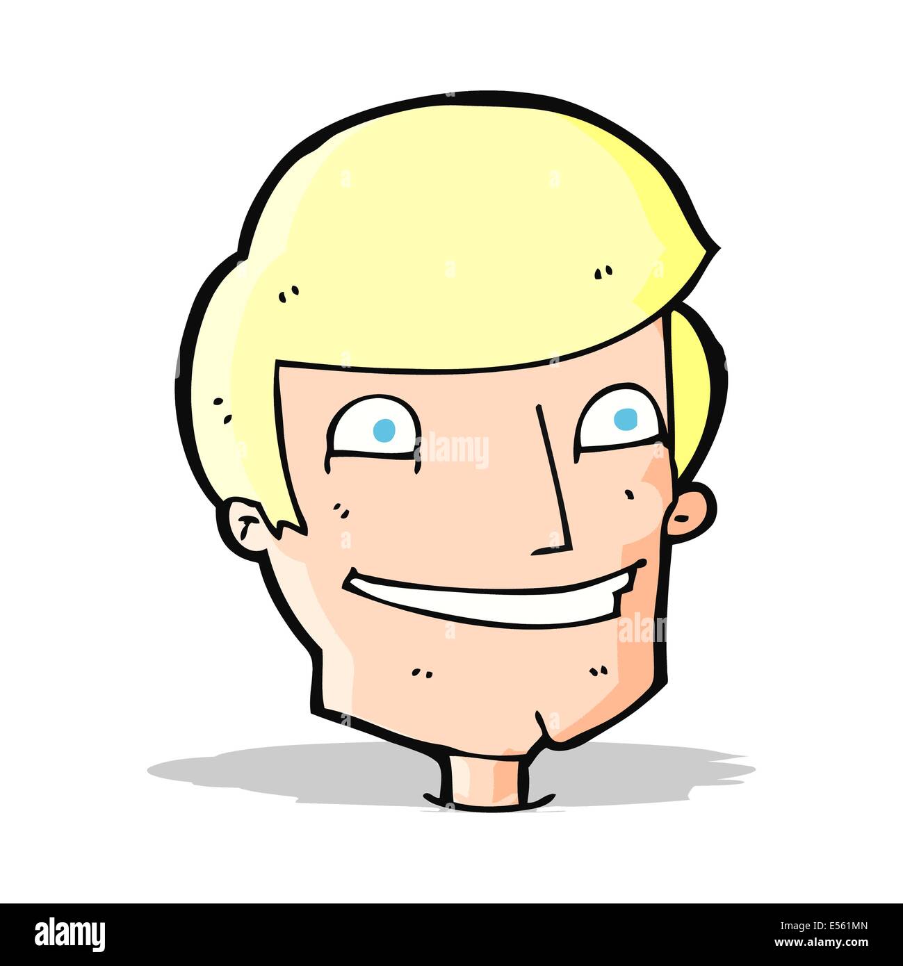cartoon grinning man Stock Vector Image & Art - Alamy