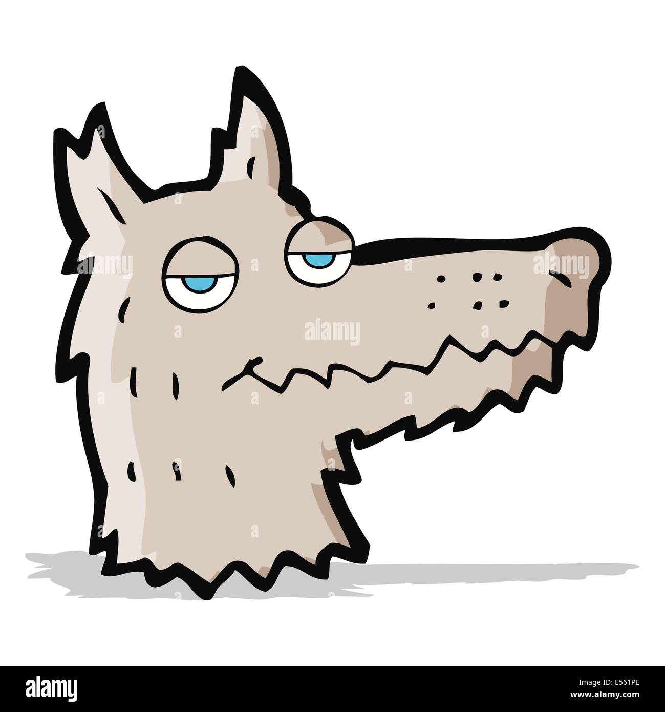 cartoon wolf head Stock Vector Image & Art - Alamy