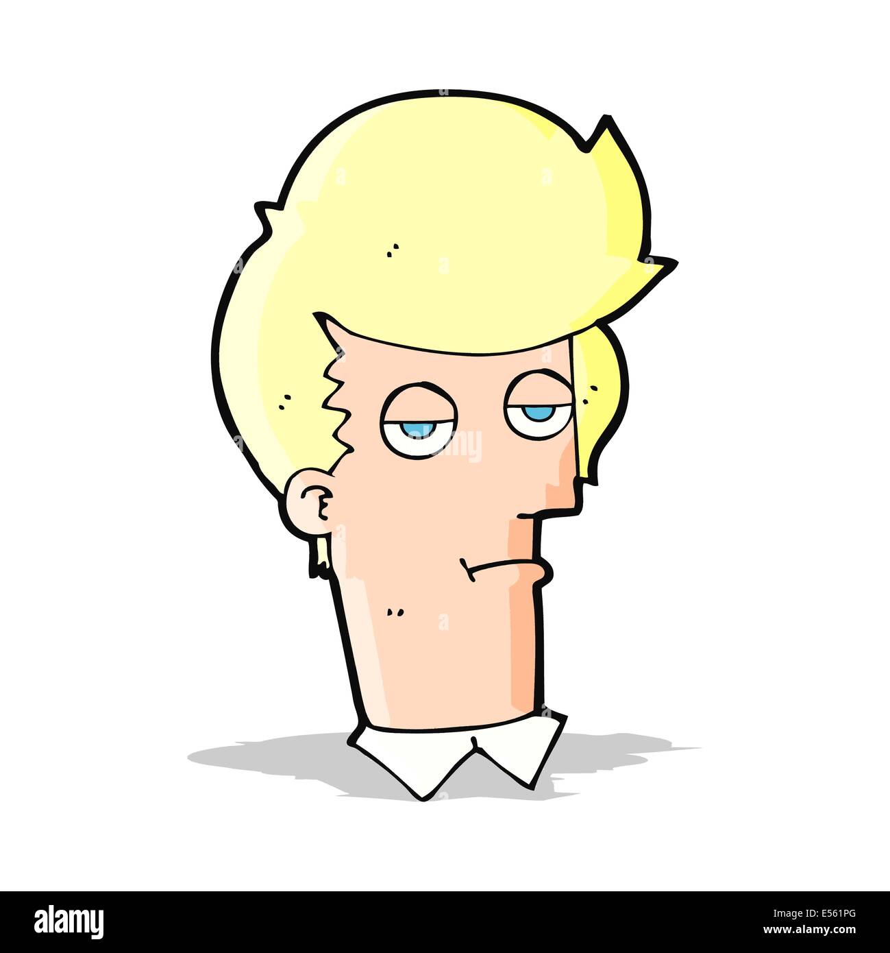 cartoon bored man Stock Vector Image & Art - Alamy
