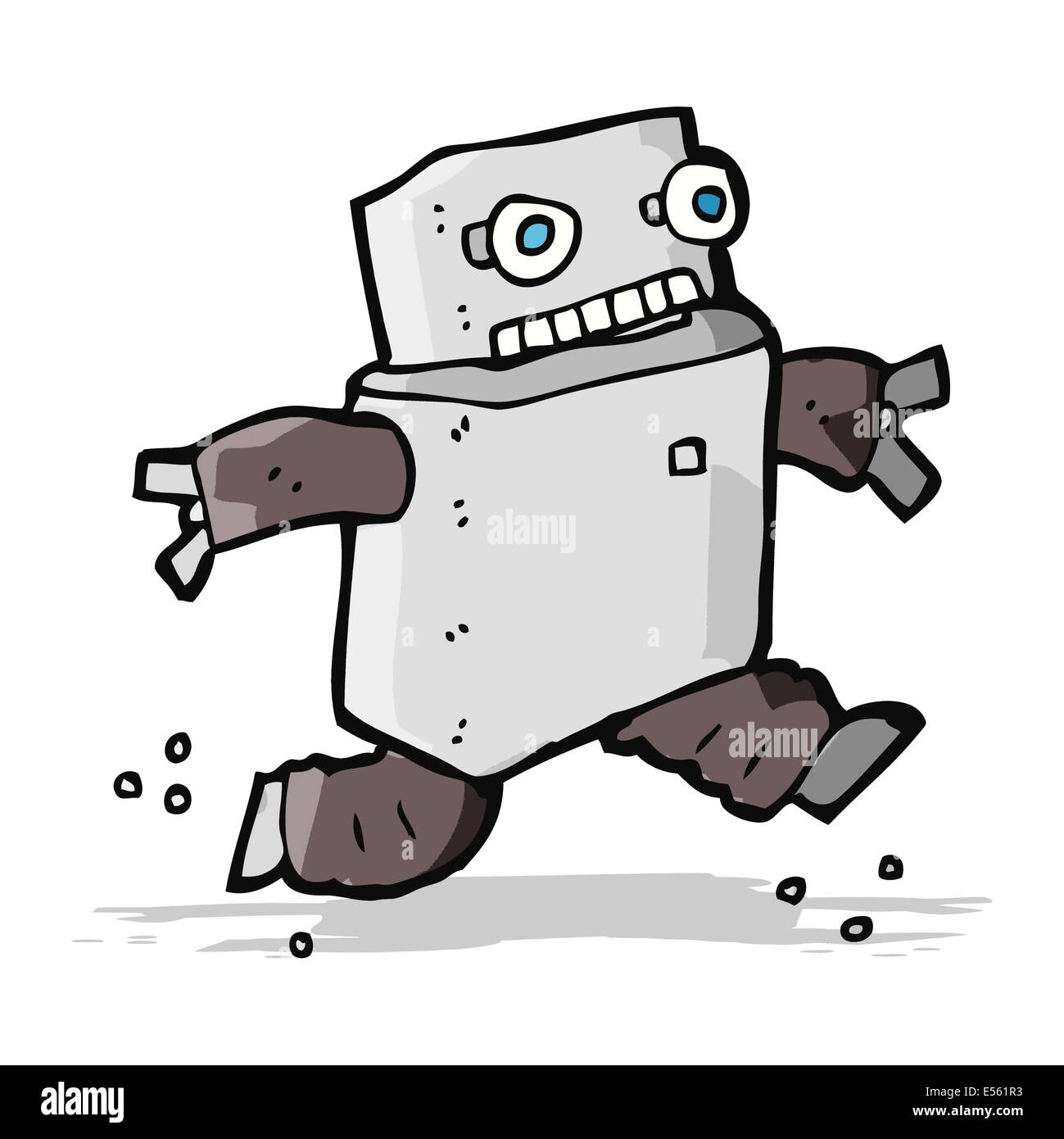 cartoon running robot Stock Vector Image & Art - Alamy