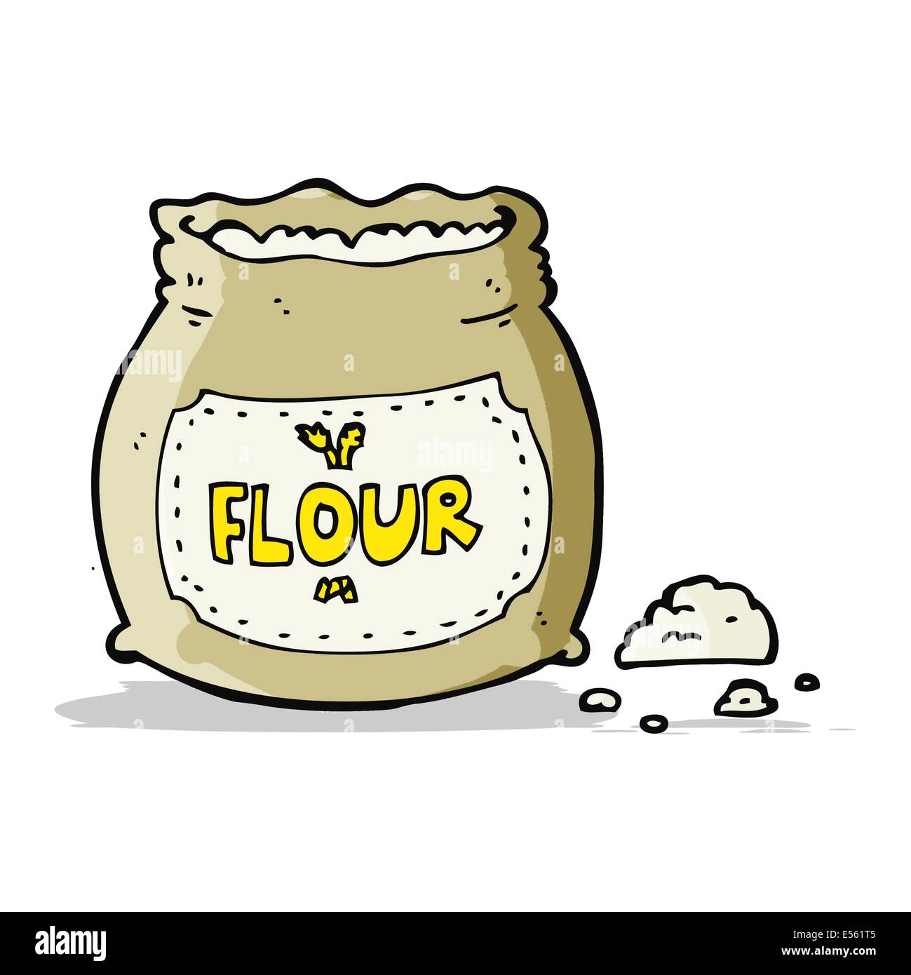 Flour bag cartoon character vector Cut Out Stock Images & Pictures - Alamy