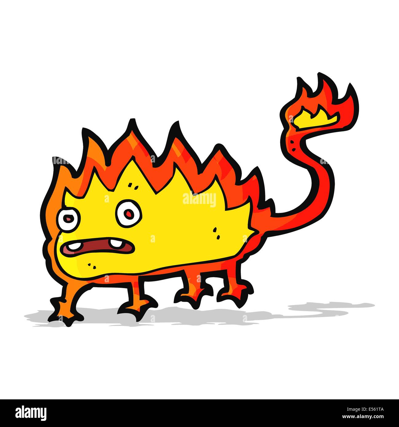 cartoon little fire demon Stock Vector Image & Art - Alamy