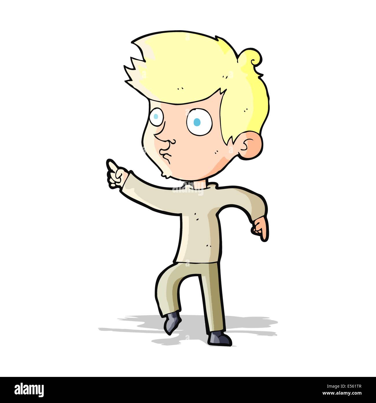 cartoon pointing boy Stock Vector Image & Art - Alamy
