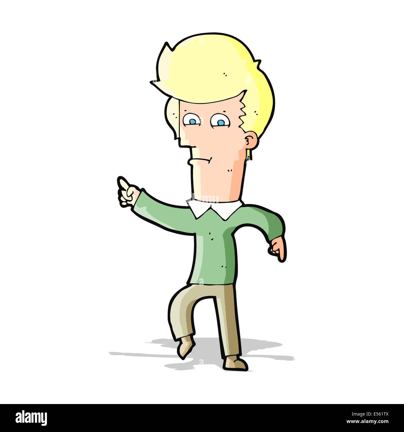 cartoon man pointing Stock Vector Image & Art - Alamy