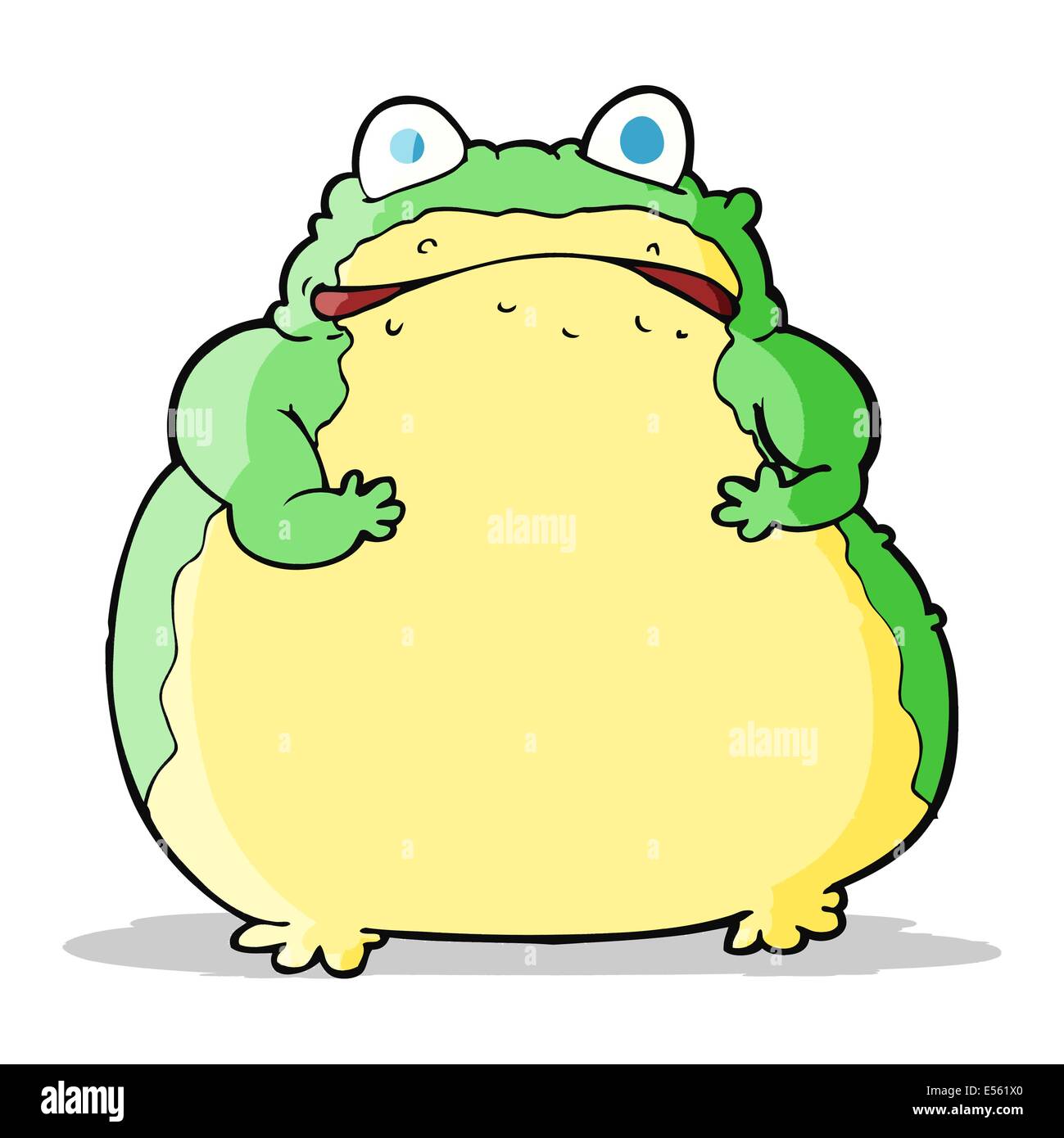 cartoon fat toad Stock Vector Image & Art - Alamy