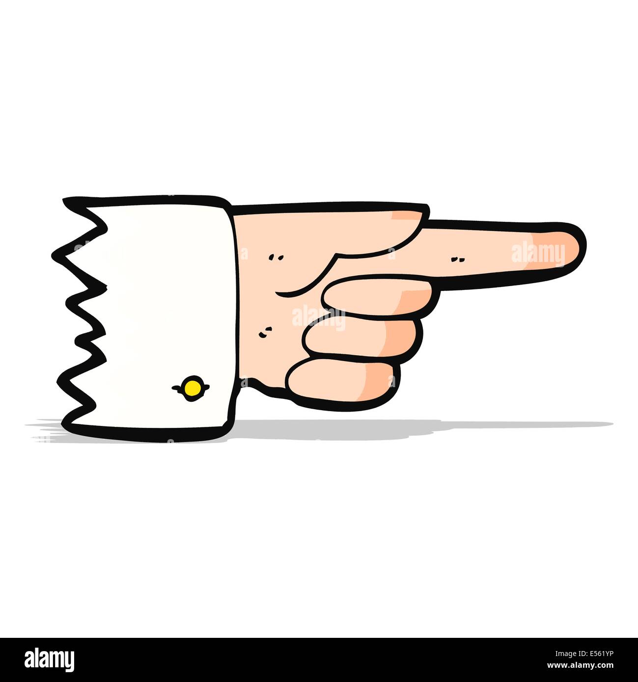 cartoon pointing hand symbol Stock Vector Image & Art - Alamy