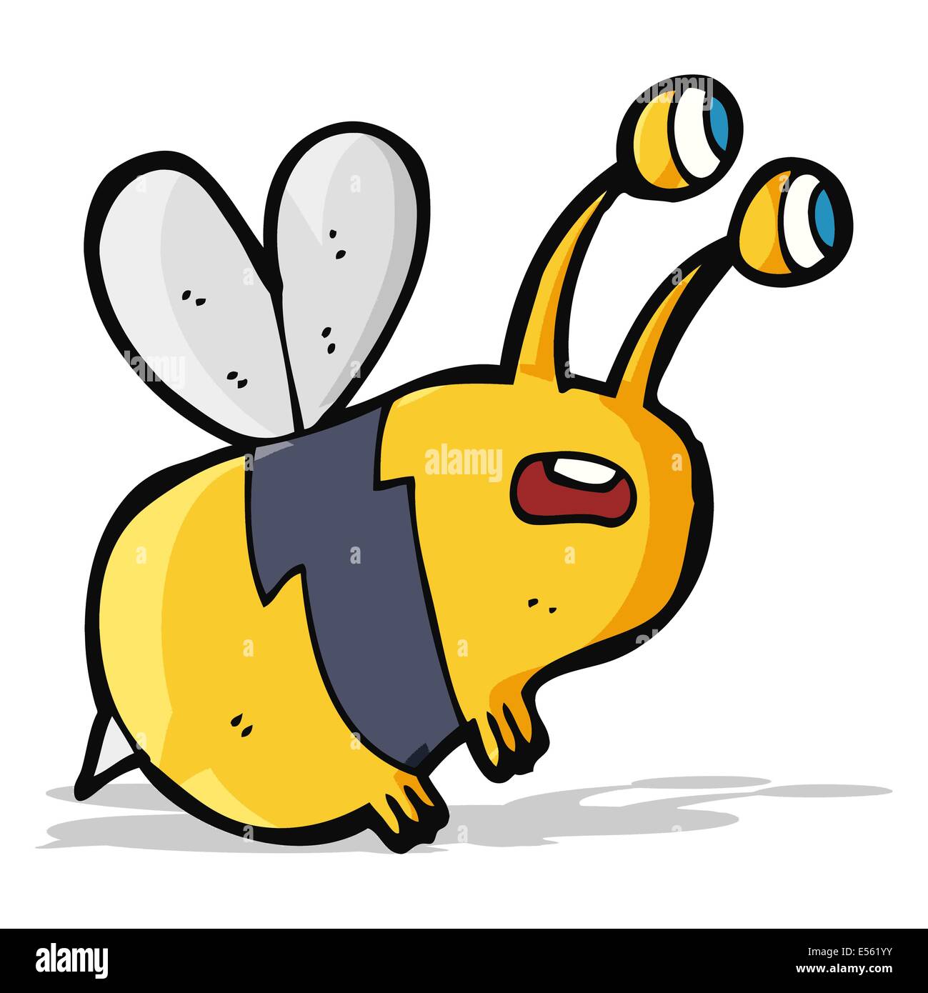 cartoon frightened bee Stock Vector Image & Art - Alamy