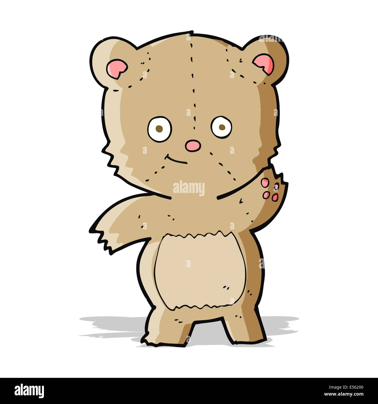 cartoon waving teddy bear Stock Vector Image & Art - Alamy